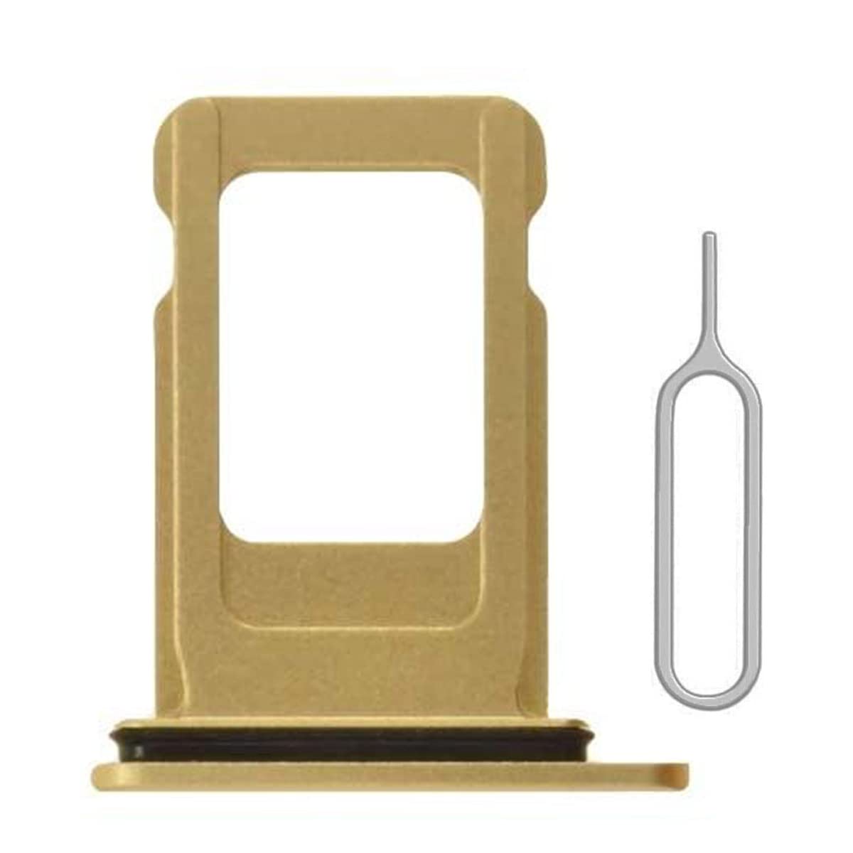 Perzework SIM Card Tray Holder Slot Replacement for iPhone XR (Yellow) with Waterproof Rubber Ring and Eject Pin (Single Sim Version)
