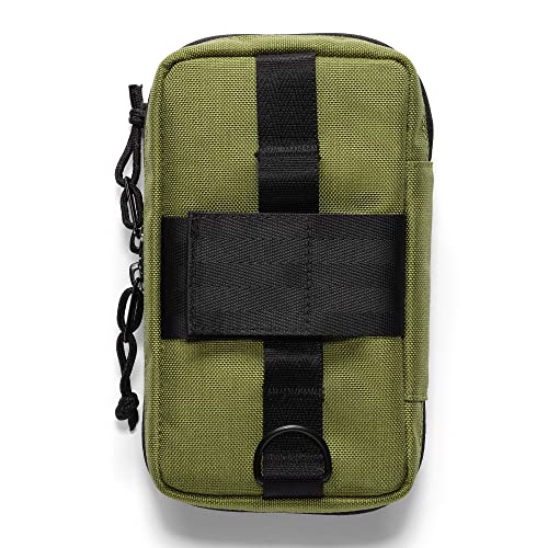 Chrome Industries Tech Accessory Utility Pouch - Bag Organizer for Cables, Chargers, Stylus, and Pens, Olive Branch