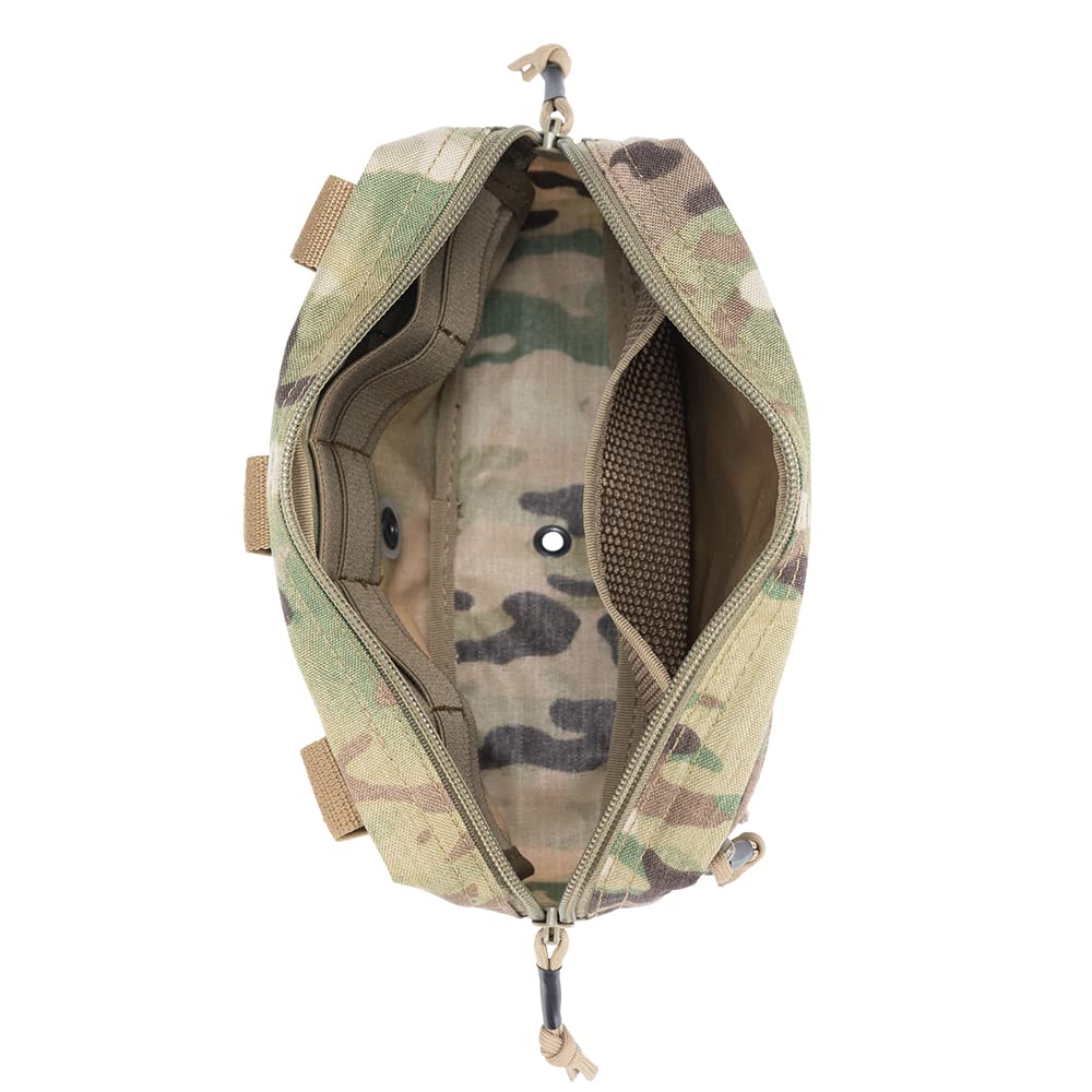 EXCELLENT ELITE SPANKER Tactical Molle Admin Pouch for Tactical Vest Chest Waist Pack Utility Tool Pouch Tactical EDC Bag(Multicam)