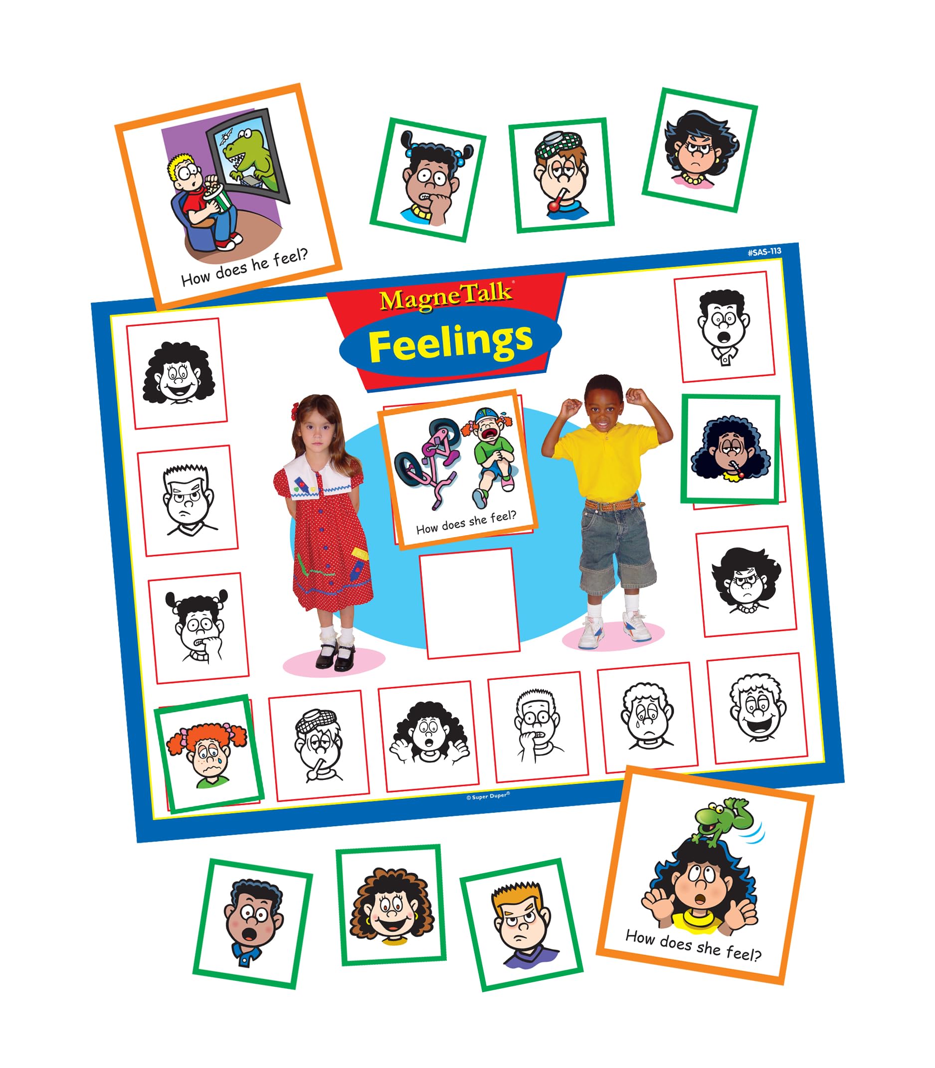 Super Duper Publications | Magnetic Feelings Board Game | Educational Learning Resource for Children