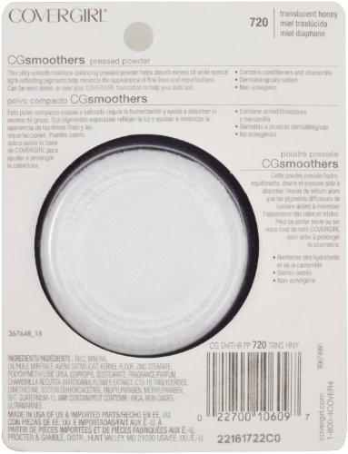 CoverGirl Smoothers Pressed Powder Foundation Translucent, Honey(N)720, 0.32-Ounce Packages (Pack of 2)