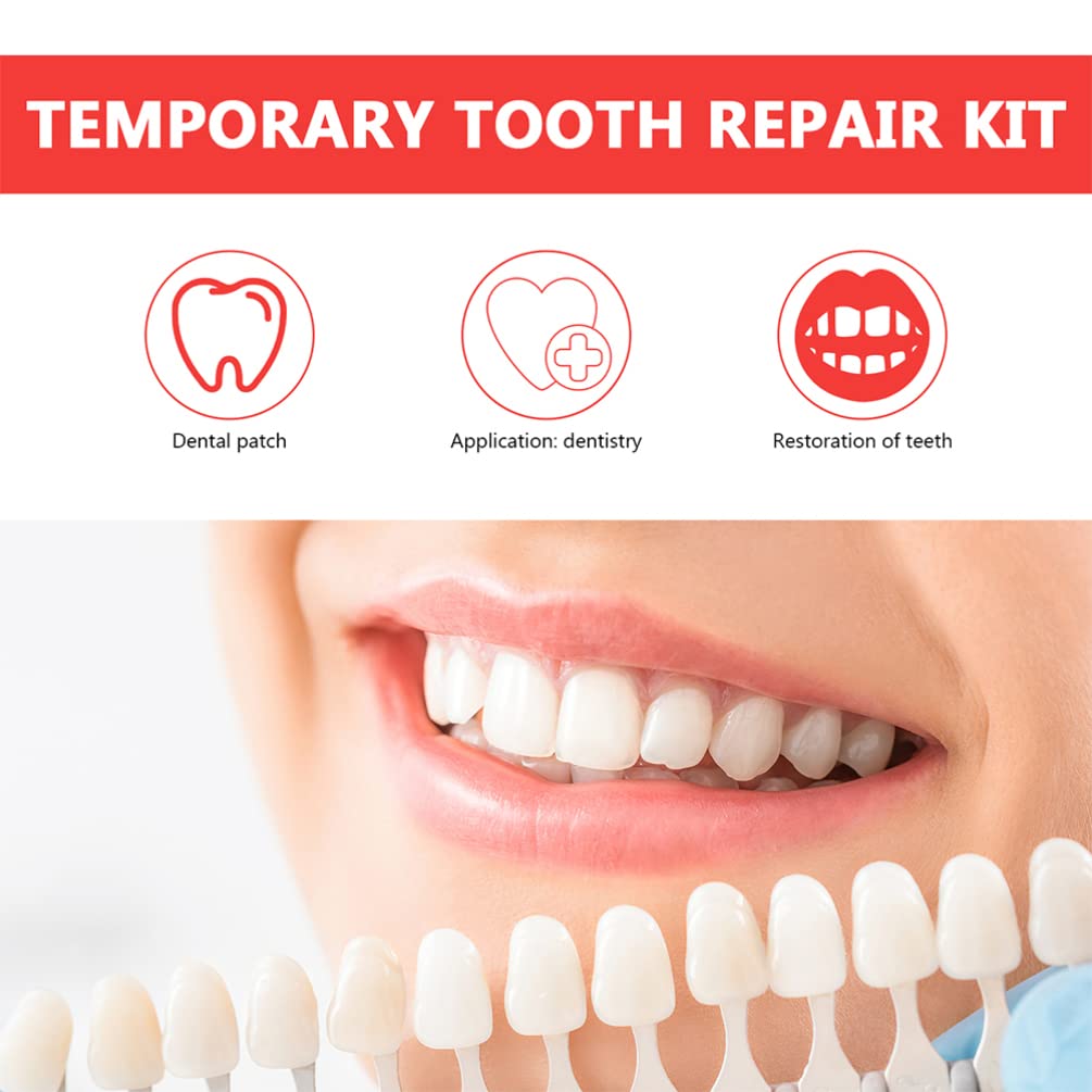Temporary Tooth Repair kit Replacement: 200pcs Moldable False Teeth Thermal Fitting Beads for Snap On Instant and Confident Smile Mouth Tweezer