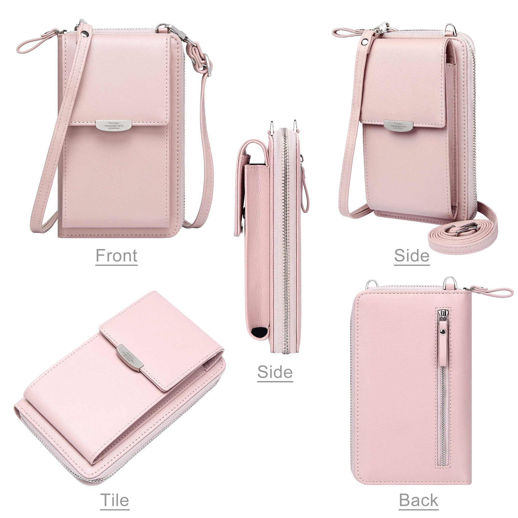 KUKOO Small Crossbody Bag Cell Phone Purse Wallet with Credit Card Slots for Women