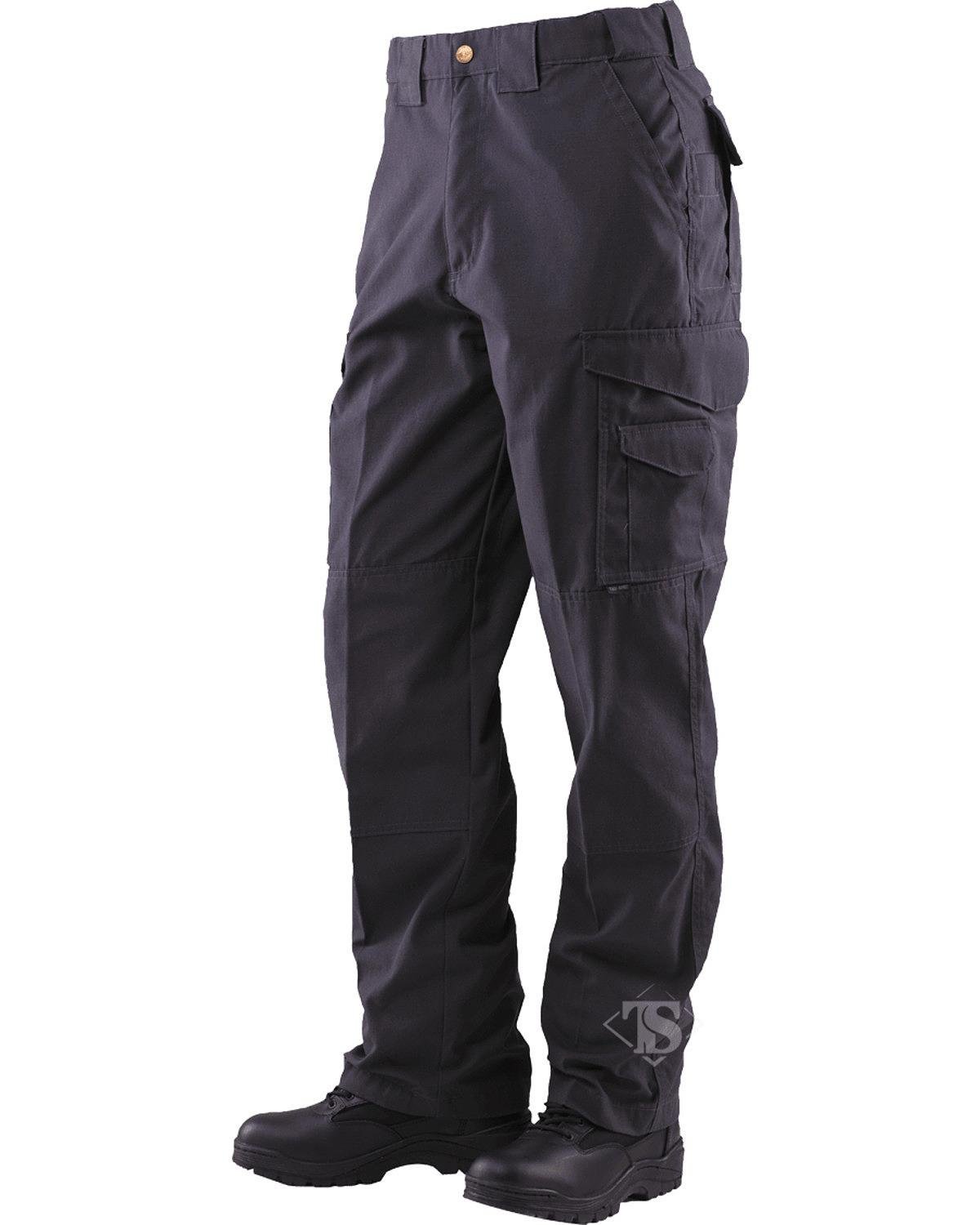 Tru-Spec Men's 24-7 Series Original Tactical Pant - Reliable Pants for Men - Ideal for Hiking, Camping, EMT, and Tactical Use - 65% Polyester, 35% Cotton - Black - 36W x 30L