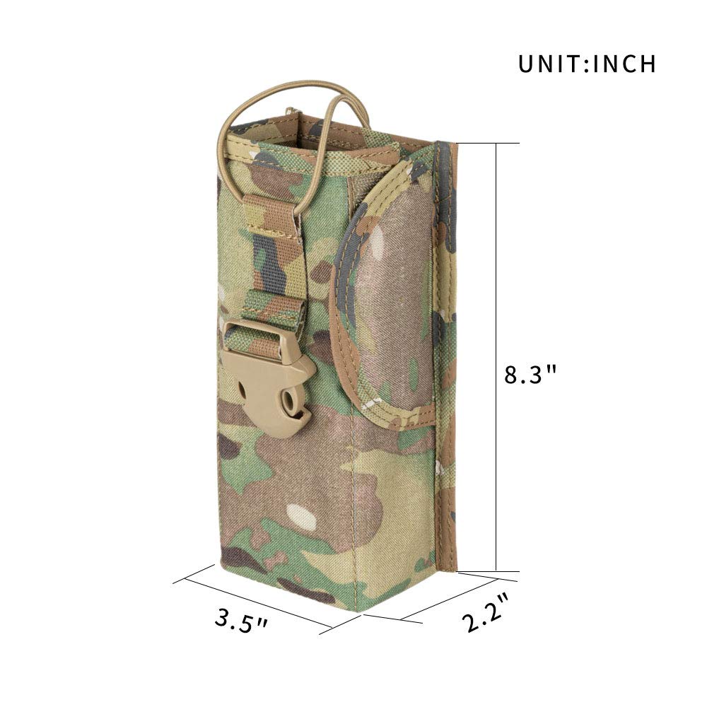 EXCELLENT ELITE SPANKER Tactical Universal Radio Holster Pouch Holder Case Bag Molle Adjustable Military Walkie Talkie Holder(Multicam)