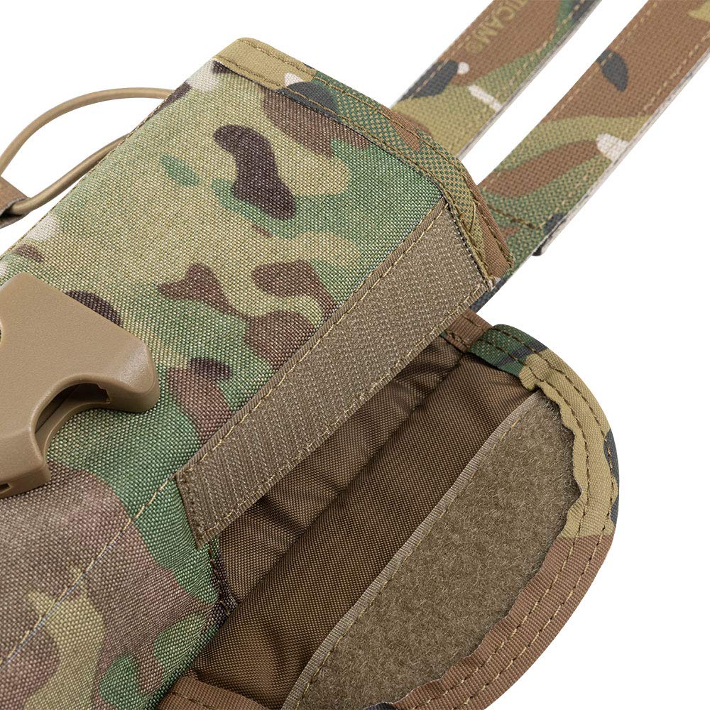 EXCELLENT ELITE SPANKER Tactical Universal Radio Holster Pouch Holder Case Bag Molle Adjustable Military Walkie Talkie Holder(Multicam)