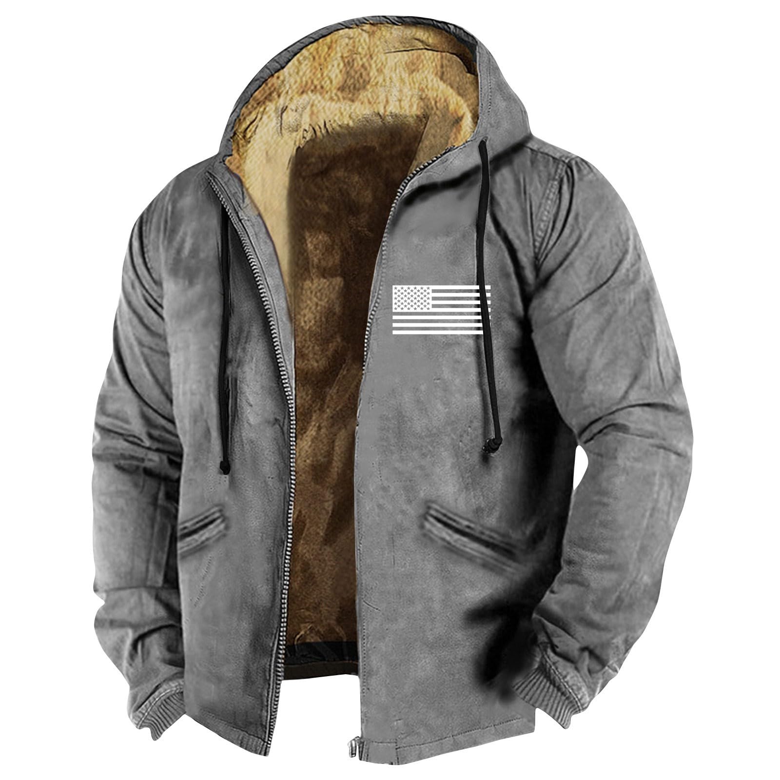 Divhosrg mens winter coats,young men gifts,tactical tailor,chaqueta para hombre,steampunk coat,sherpa shacket,green day hoodie,christmas gifts for the hunter,white fur coat,mens brown jacket