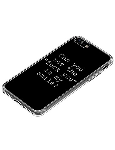 Lakaka Slim Fit TPU Case Compatible with iPhone 8 Can You See The Fuck You im My Smile