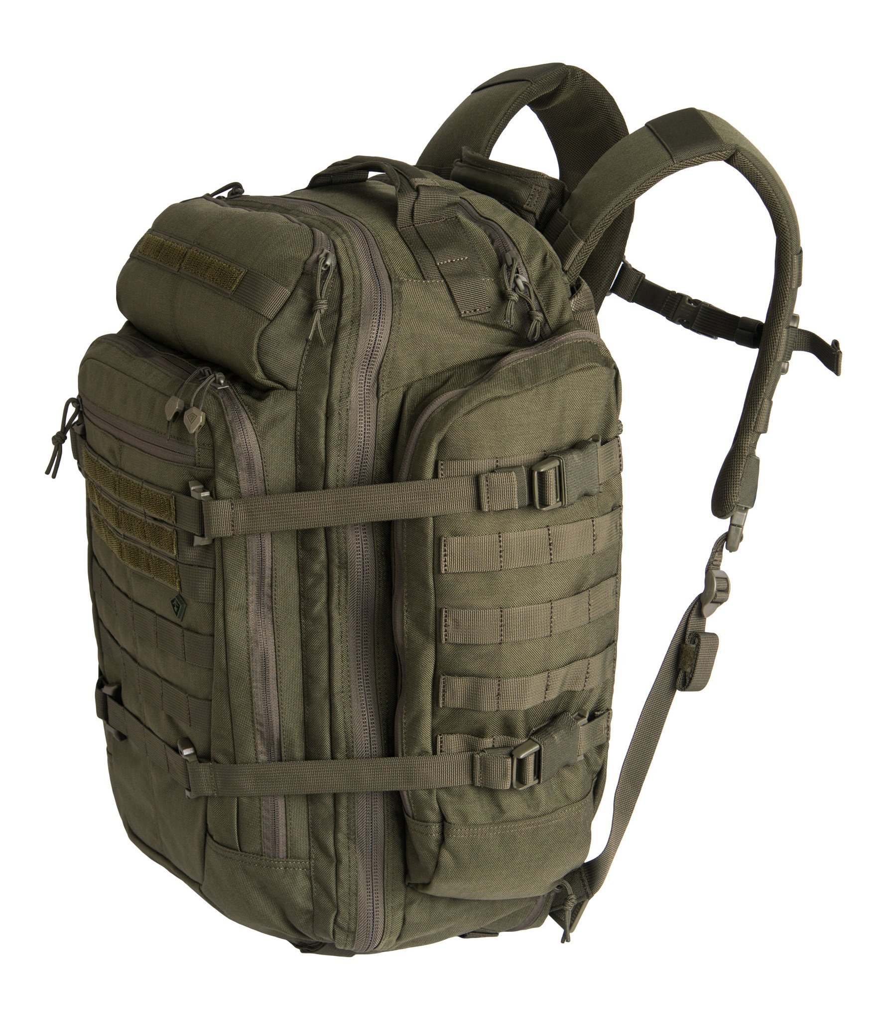 First Tactical Specialist 3-Day Backpack 56L, Large Assault Military Molle Rucksack, Survival Go Bag, OD Green