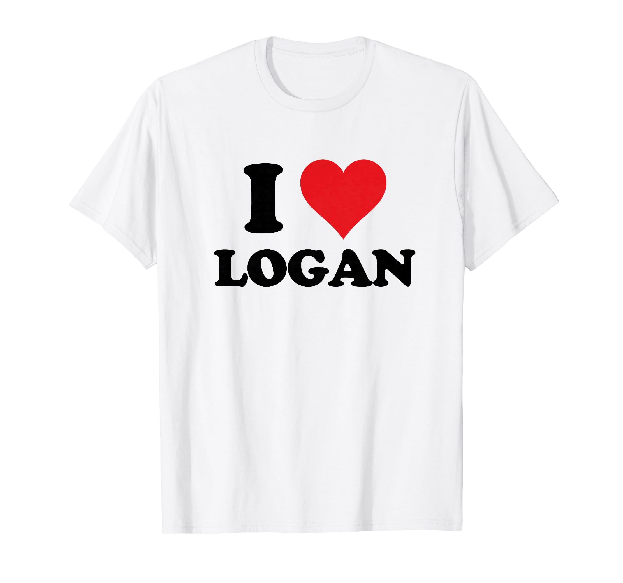 I Heart Logan First Name I Love Personalized Stuff T-Shirt