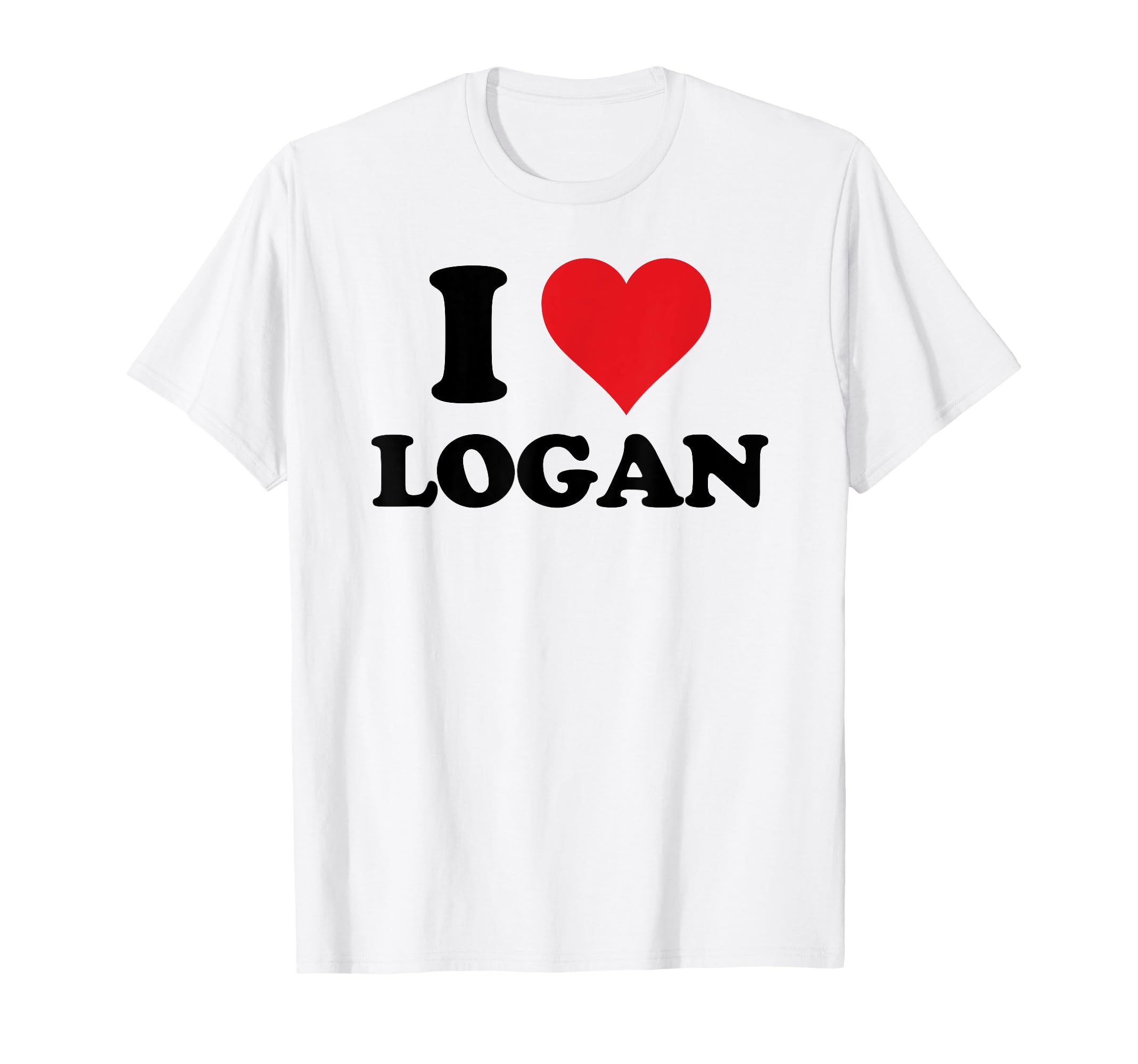 I Heart Logan First Name I Love Personalized Stuff T-Shirt