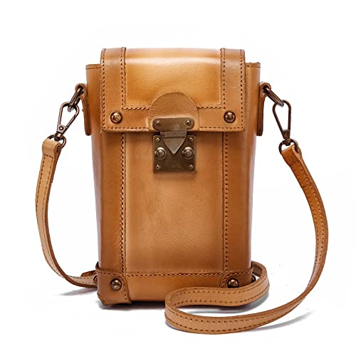 Montana West Mini Crossbody Bag for Women Genuine Leather Vintage Shoulder Bag Cell Phone Purse MWG01-9062TN