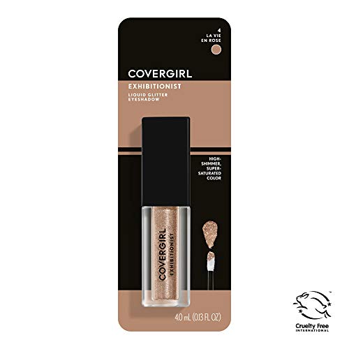 Covergirl Exhibitionist Liquid Glitter Eyeshadow, La Vie En Rose, 0.13 Fl Oz