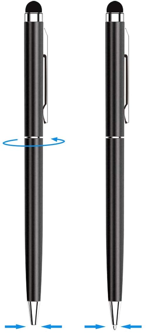 Stylus Pen anngrowy Stylus Pens for Touch Screens Universal Stylus Ballpoint Pen 2 in 1 Stylists Pens for iPad iPhone Tablet Laptops Kindle Samsung Galaxy All Capacitive Touch Screens