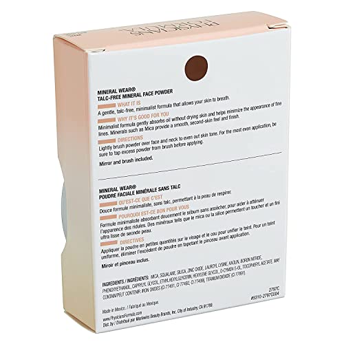 Physicians Formula Mineral Wear Talc-Free Mineral Face Powder SPF 16 Buff Beige | Dermatologist Tested, Clinicially Tested