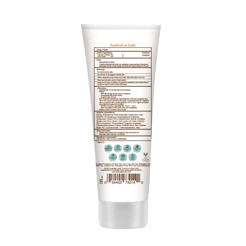 Australian Gold Botanical Sunscreen Tinted Face BB Cream SPF 50, 3 Ounce | Fair-Light | Broad Spectrum | Water Resistant | Vegan | Antioxidant Rich