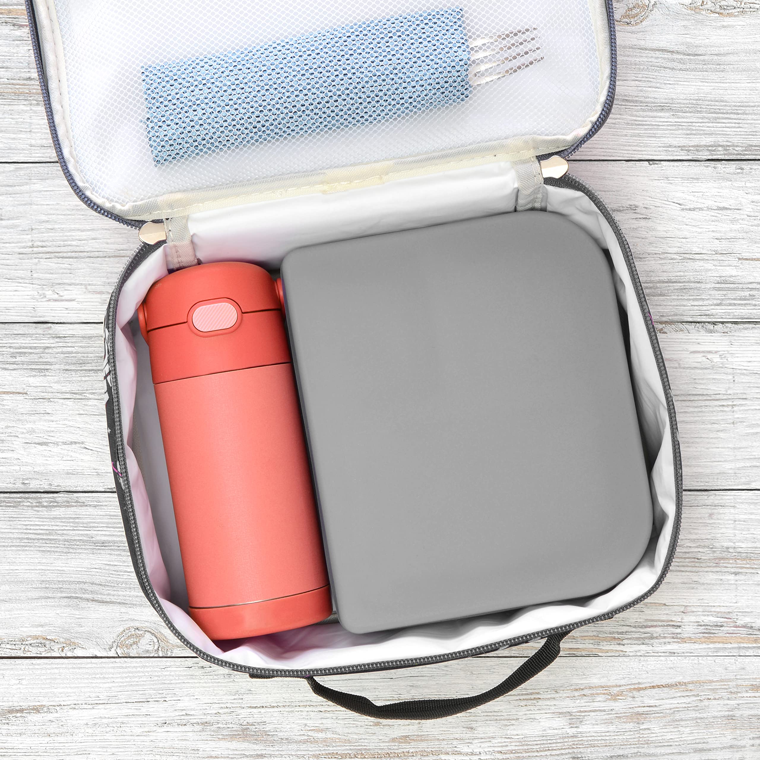 PrimaStella Unbreakable Silicone Lunch Box for Kids and Adults - Leak Proof Divided Bento Box (Stone)