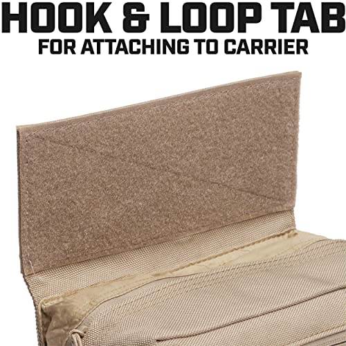 Tacticon Drop Pouch Elite | Combat Veteran Owned Company | Dangler Pouch Compatible with Any Vest with Hook and Loop at Front