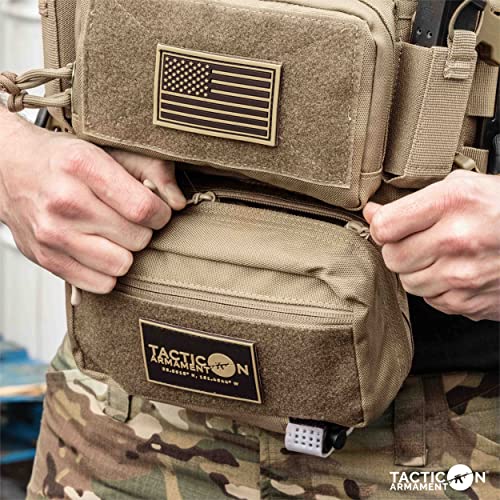 Tacticon Drop Pouch Elite | Combat Veteran Owned Company | Dangler Pouch Compatible with Any Vest with Hook and Loop at Front