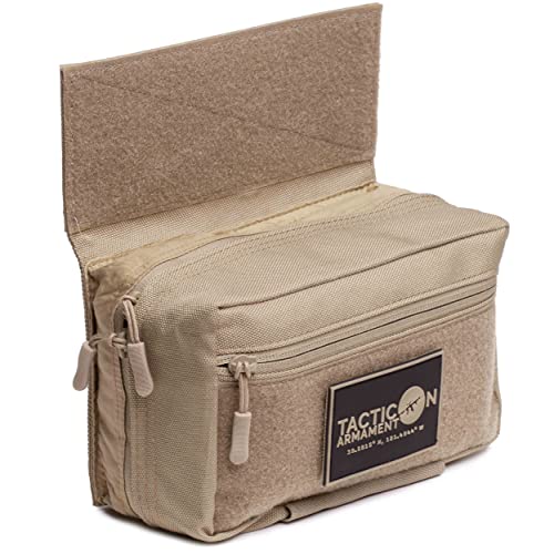 Tacticon Drop Pouch Elite | Combat Veteran Owned Company | Dangler Pouch Compatible with Any Vest with Hook and Loop at Front