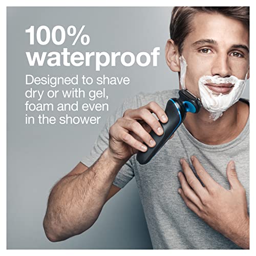 Braun Series 5 5020 Electric Razor for Men Foil Shaver with Beard Trimmer, Rechargeable, Wet & Dry with EasyClean, Black, 5 Piece Set