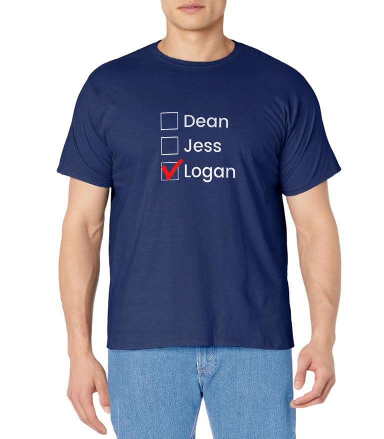 Dean, Logan, Jess Checkbox Tee - Team Logan - Girls - Women T-Shirt