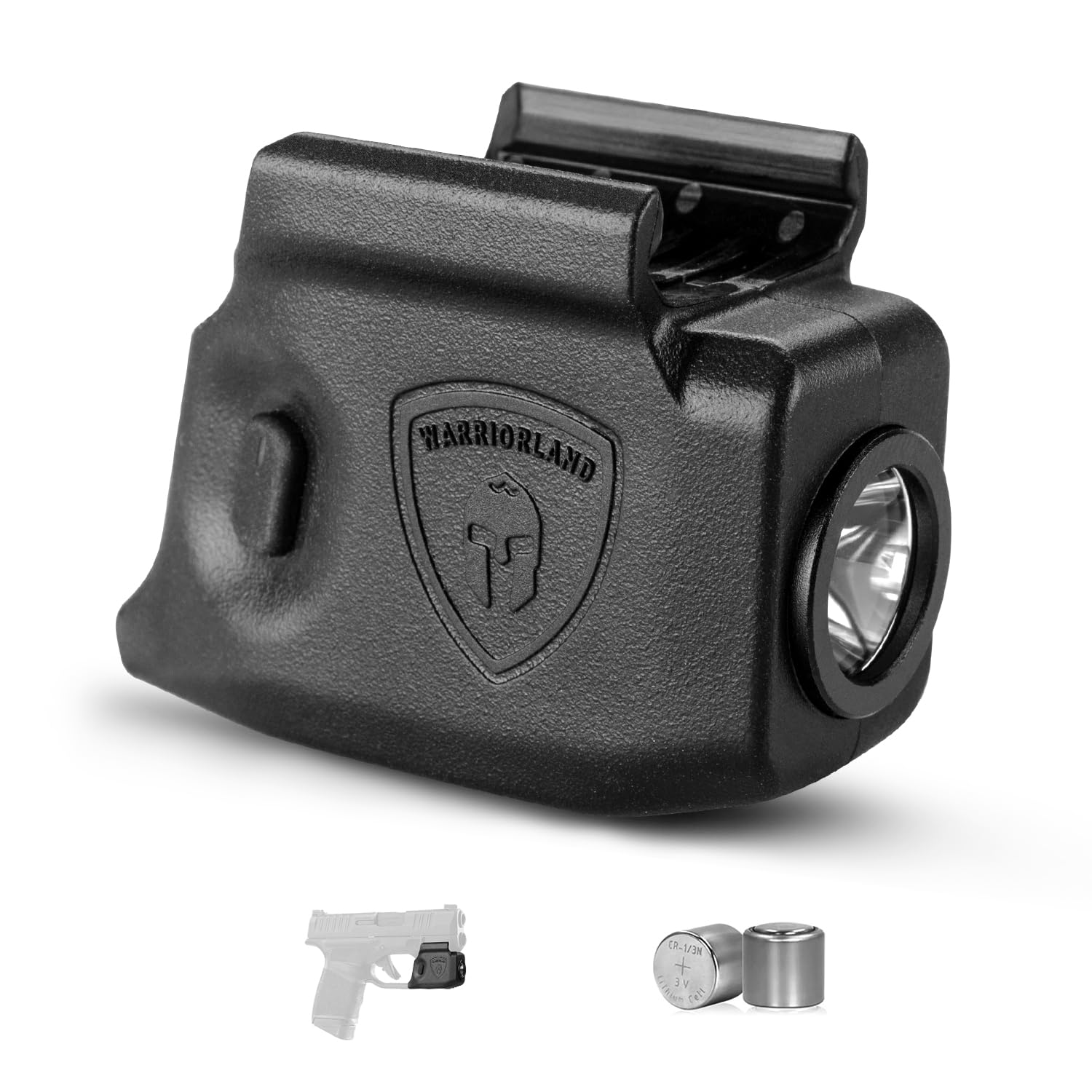 WARRIORLAND Hellcat Mini Gun Light Tailored Made for Springfield Armory Hellcat Pistol, 150 Lumens Hellcat Handgun Light, LED Tactical Flashlight Hellcat SL-1
