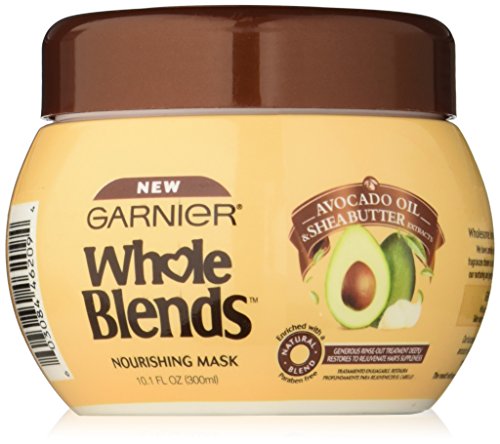 Garnier Whole Blends Hair Mask with Avocado Oil & Shea Butter Extracts, Dry Hair, 10.1 fl. oz.