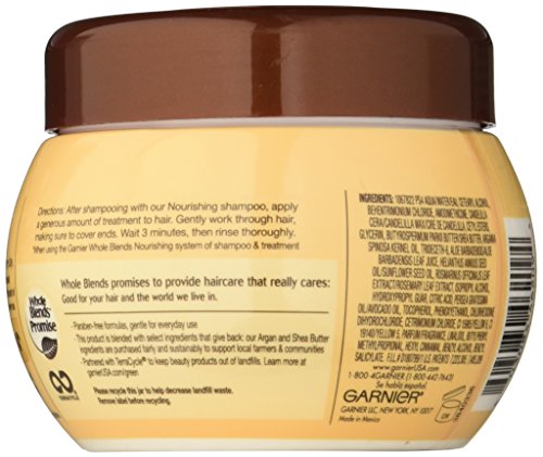 Garnier Whole Blends Hair Mask with Avocado Oil & Shea Butter Extracts, Dry Hair, 10.1 fl. oz.