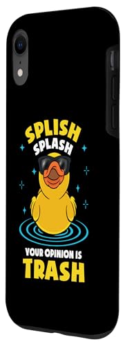 iPhone XR Funny Rubber Ducky Duckie Yellow Bath Toy Rubber Duck Case