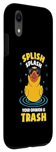 iPhone XR Funny Rubber Ducky Duckie Yellow Bath Toy Rubber Duck Case