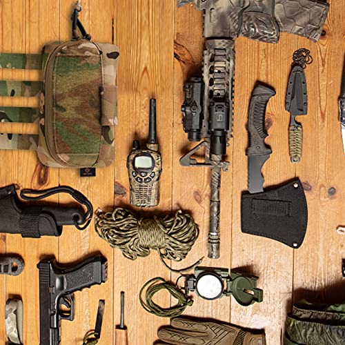 PETAC GEAR Tactical Molle Admin Pouch, Small Organizer Pocket for Tactical Vest/EDC Gun Belt/molle Platform. (MC)