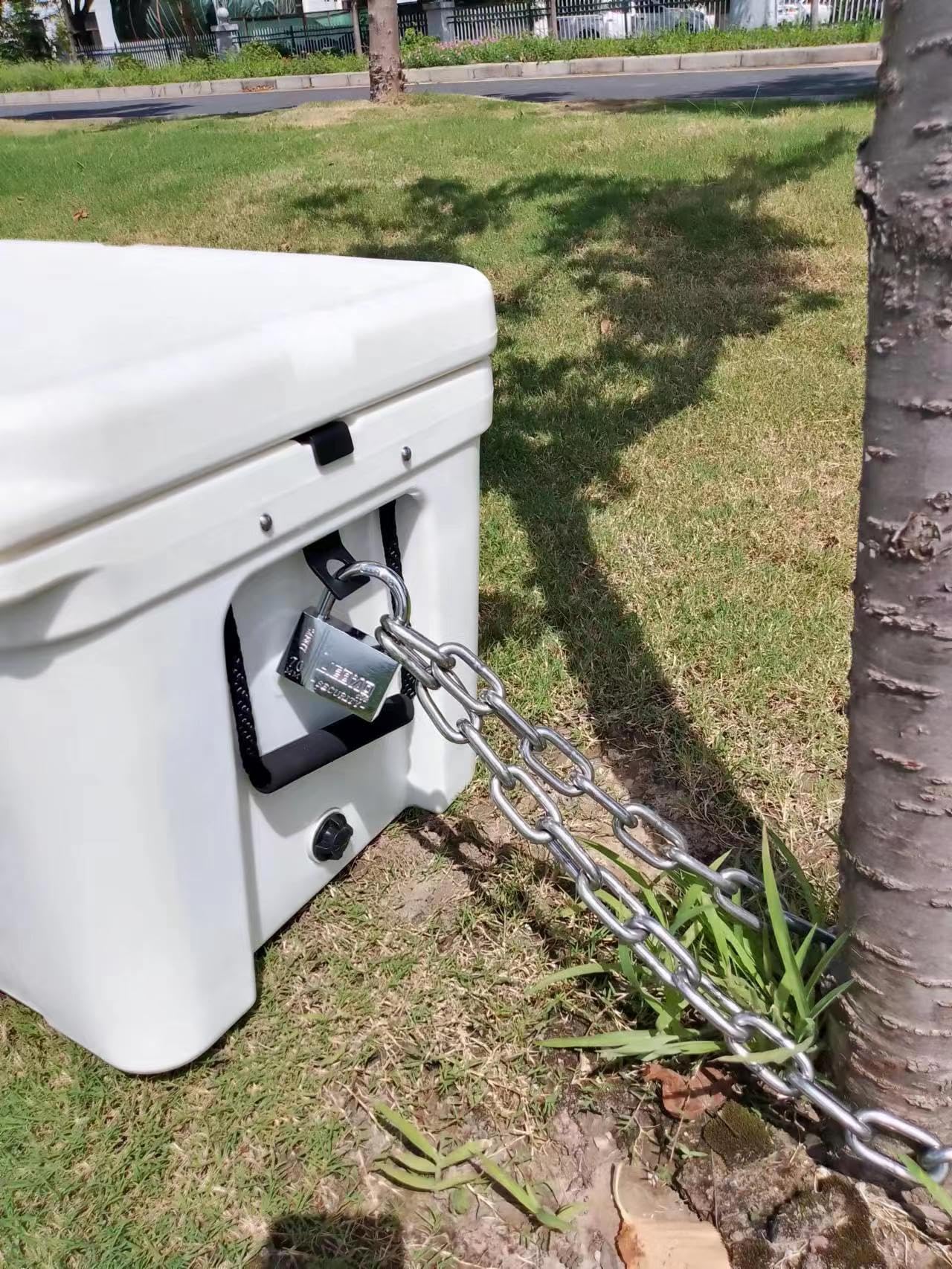 PortPlugs Maccann&Essin Fits yeti mid to Large Sized Yeti/Rtic Coolers Ice Chest Lock Tie Down Locking Coolers Accessories