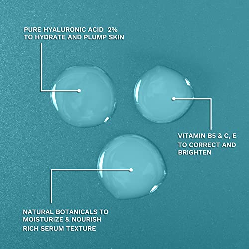 Hyaluronic Acid Serum for Skin 2% with Vitamin B5, C& E - Intense Hydration + Moisturizer, Plumps & Increase Firmness, Non-greasy, Paraben-free - 1. Fl Oz