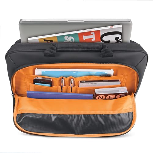 Solo New York Ace Slim Brief 15.6 Inch Laptop Briefcase, Black