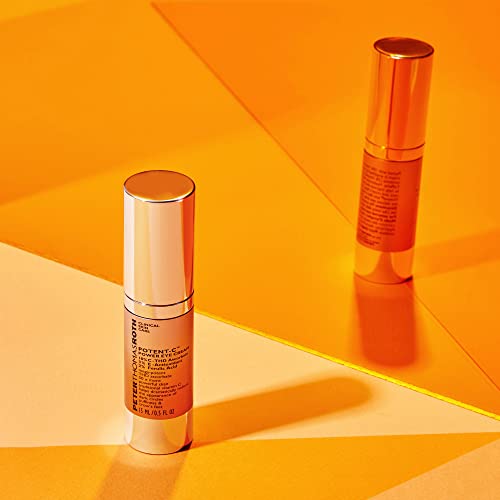 Peter Thomas Roth | Potent-C Power Eye Cream | Brightening Vitamin C Eye Cream for Dark Circles, Puffiness and Crow's Feet, 0.5 Fl Oz