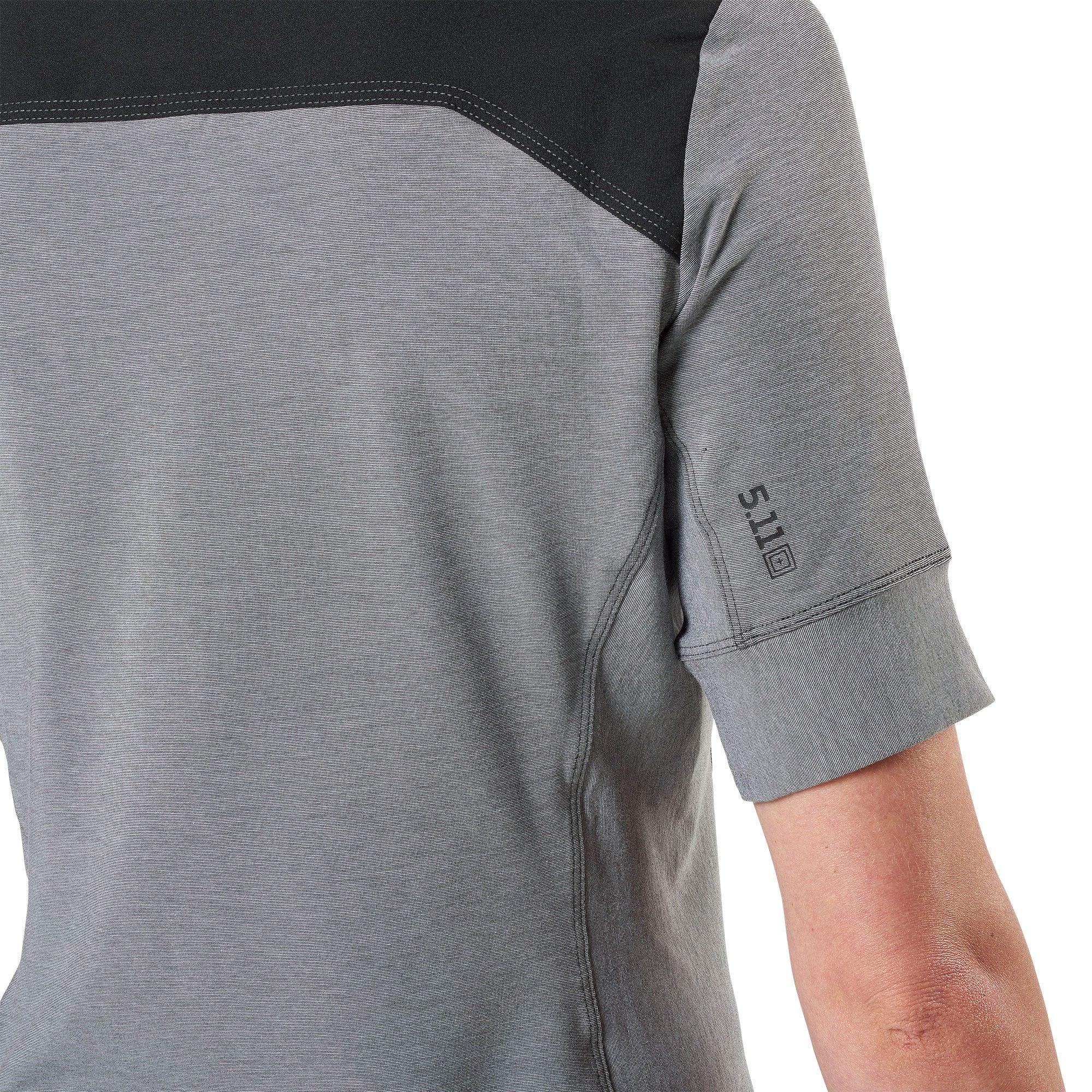 5.11 Tactical Women's Willow Henley Training Top, Wicking, Mechanical Stretch Fabric, Black, XS, Style 31146