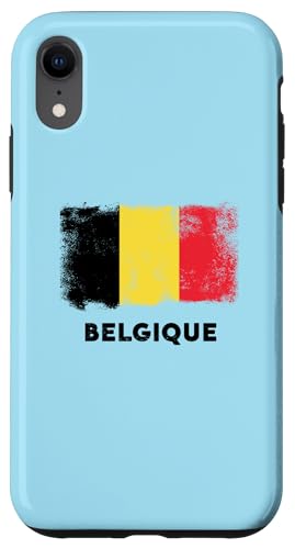 iPhone XR Belgique Flag Belgium België Black, Yellow, Red Case