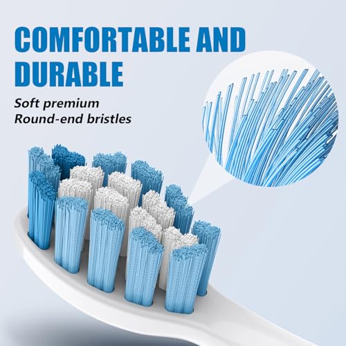 SuitShine Replacement Toothbrush Heads for Philips Sonicare Replacement Heads, Compatible with Phillips Sonicare Snap-on Electric Tooth Brushes, 6 Pack