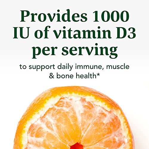 MegaFood D3 1000 IU (25 mcg) Gummy - Vitamin D Supplement for Bone, Muscle & Immune Support - Non-GMO, Gluten-Free - Mixed Fruit - 70 Count
