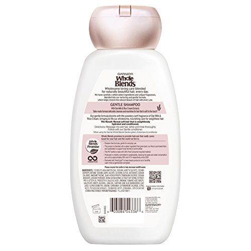 Garnier Whole Blends Gentle Shampoo Oat Delicacy, For Sensitive Scalp, 22 fl. oz.