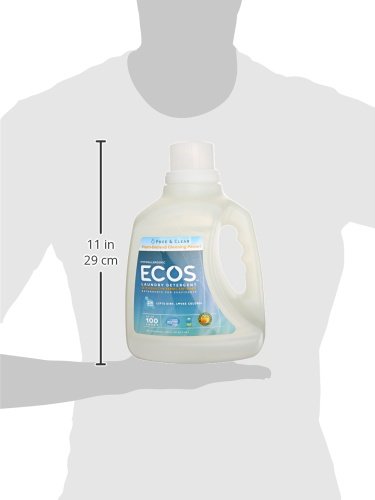 ECOS® Hypoallergenic Laundry Detergent, Free & Clear, 100 loads, 100oz, Bottle by Earth Friendly Products