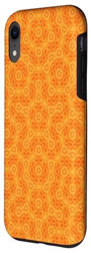 iPhone XR Abstract Geometric Cute Cool Fun Pattern Orange Yellow Case