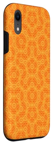 iPhone XR Abstract Geometric Cute Cool Fun Pattern Orange Yellow Case