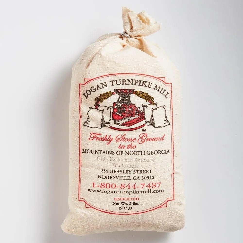Logan Turnpike Mill, Stone Ground Speckled White Grits (2 pack)