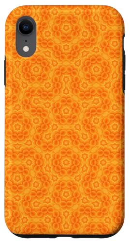 iPhone XR Abstract Geometric Cute Cool Fun Pattern Orange Yellow Case