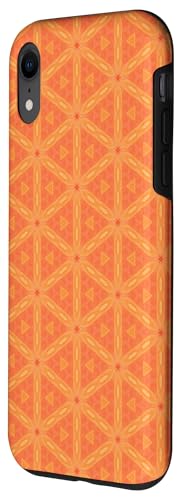 iPhone XR Abstract Geometric Cute Cool Fun Pattern Orange Yellow Case