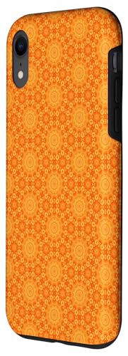 iPhone XR Abstract Geometric Cute Cool Fun Pattern Orange Yellow Case