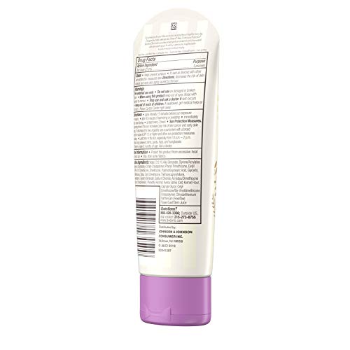 Aveeno Baby Continuous Protection Zinc Oxide Mineral Sunscreen Lotion for Sensitive Skin with Broad Spectrum SPF 50, Tear-Free, Sweat- & Water-Resistant, Travel-Size, 3 fl. Oz