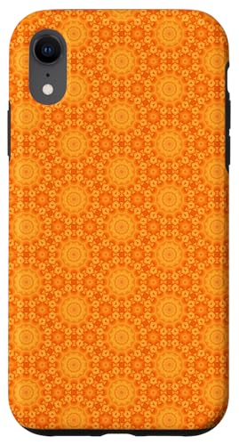 iPhone XR Abstract Geometric Cute Cool Fun Pattern Orange Yellow Case